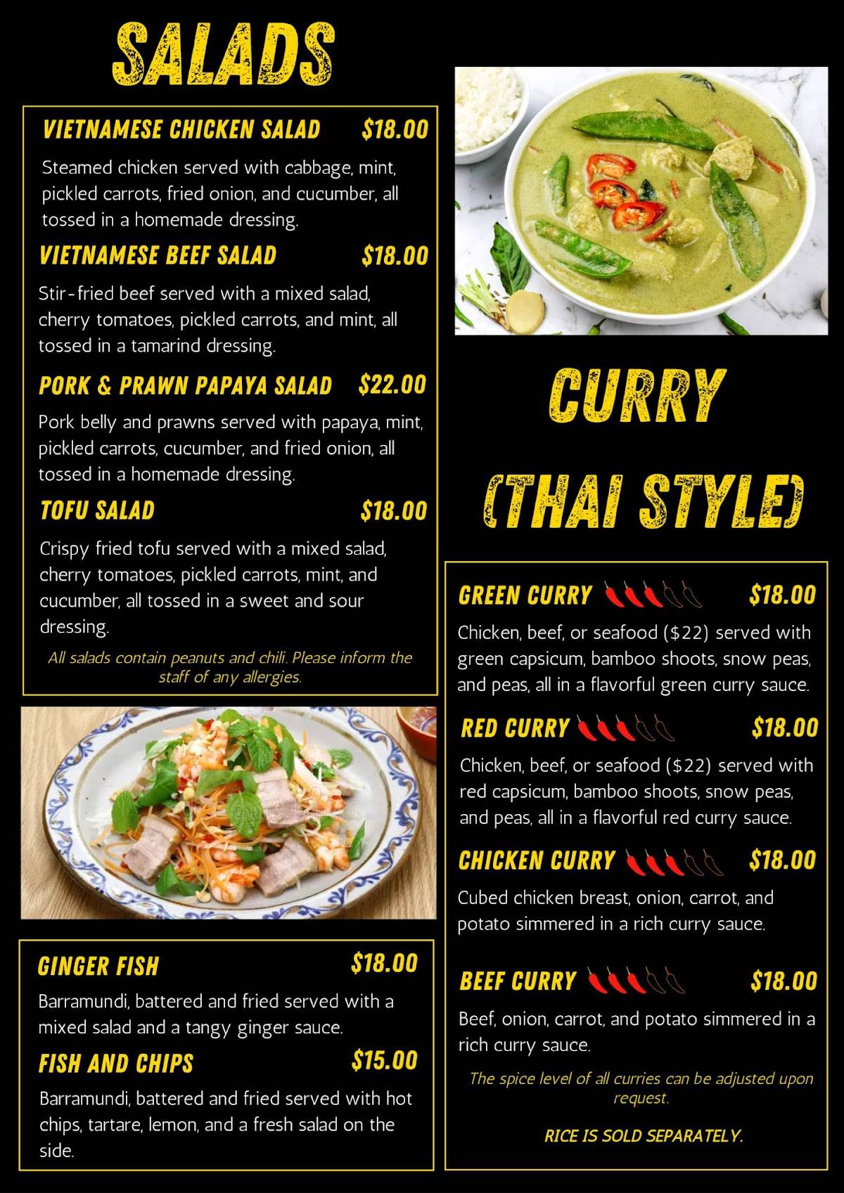 Menu at Louis Kitchen restaurant, Kalamunda