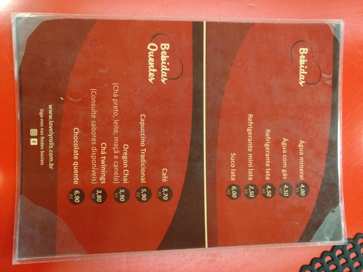 Menu em Lovely Rolls café, Belo Horizonte