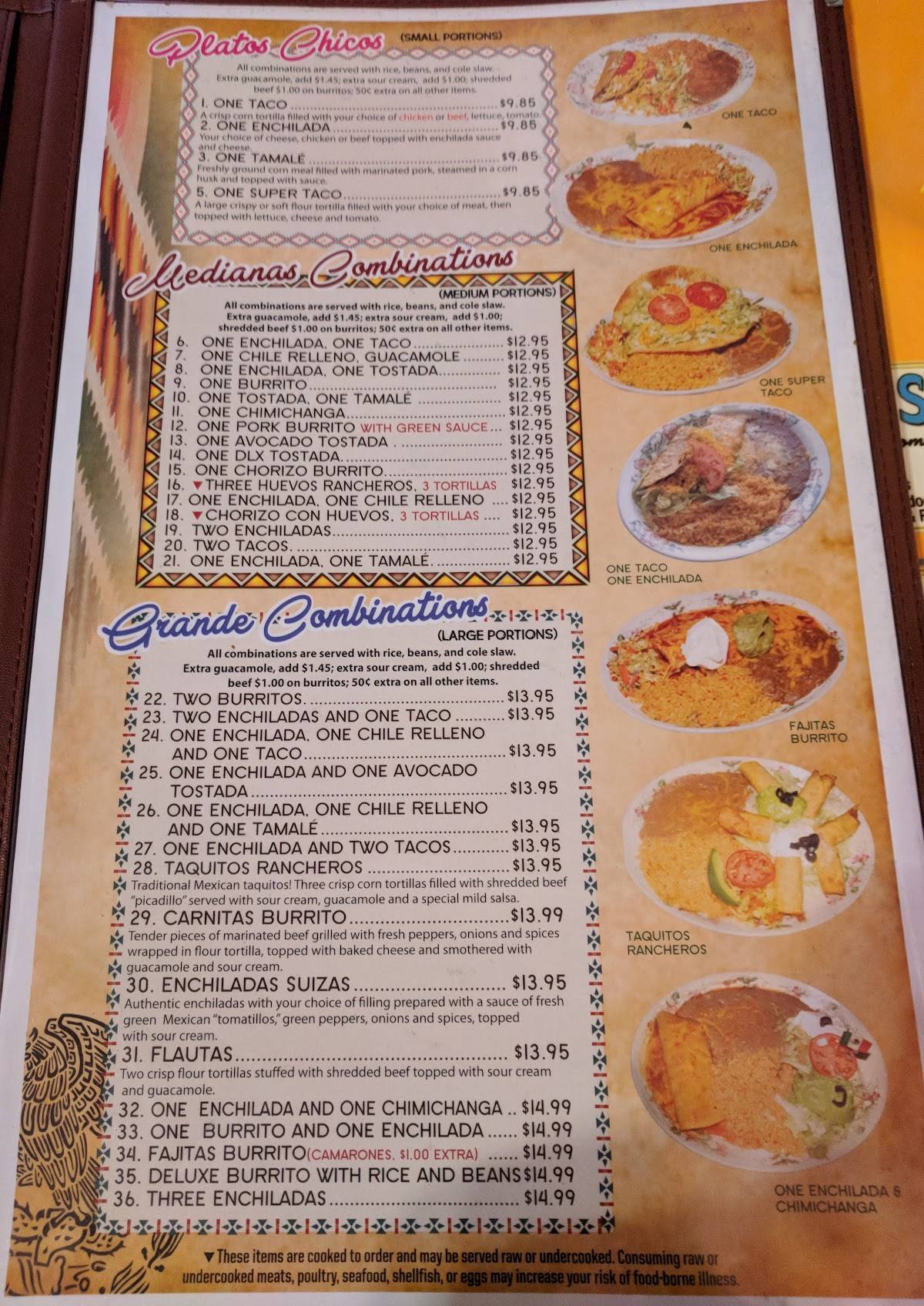 Menu at El Ranchito Family Mexican Restaurant, Lynden