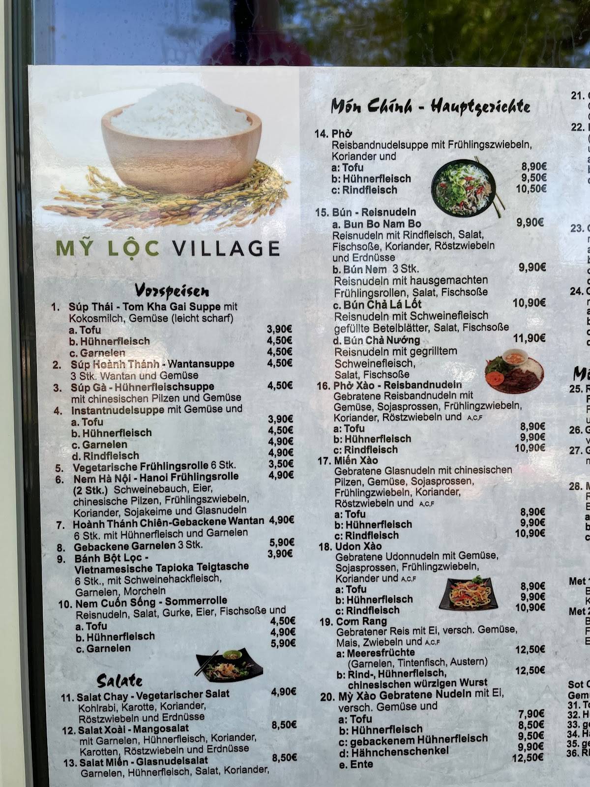 Speisekarte von My Loc Village restaurant, Leipzig