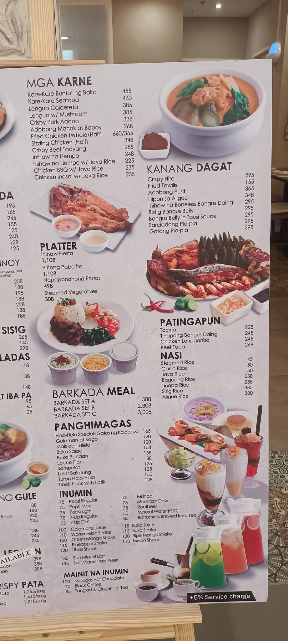 Menu at MANGAN - SM City Grand Central restaurant, Caloocan