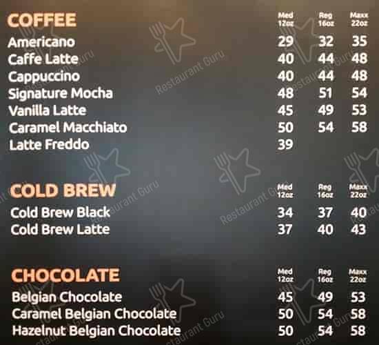 Menu at MAXX Coffee cafe Central Jakarta Holland Village