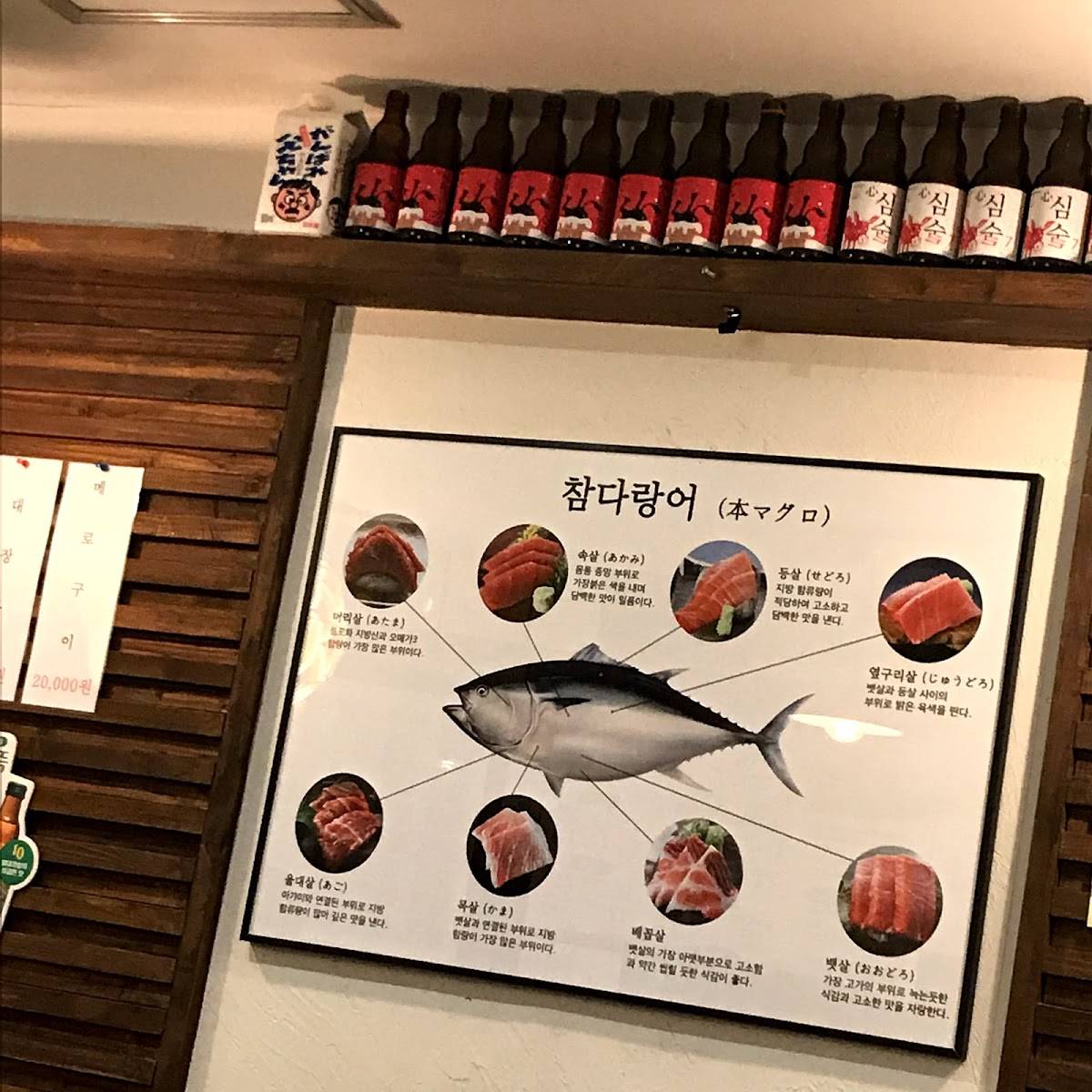 Menu at Macho restaurant, Daegu, Duryu-dong