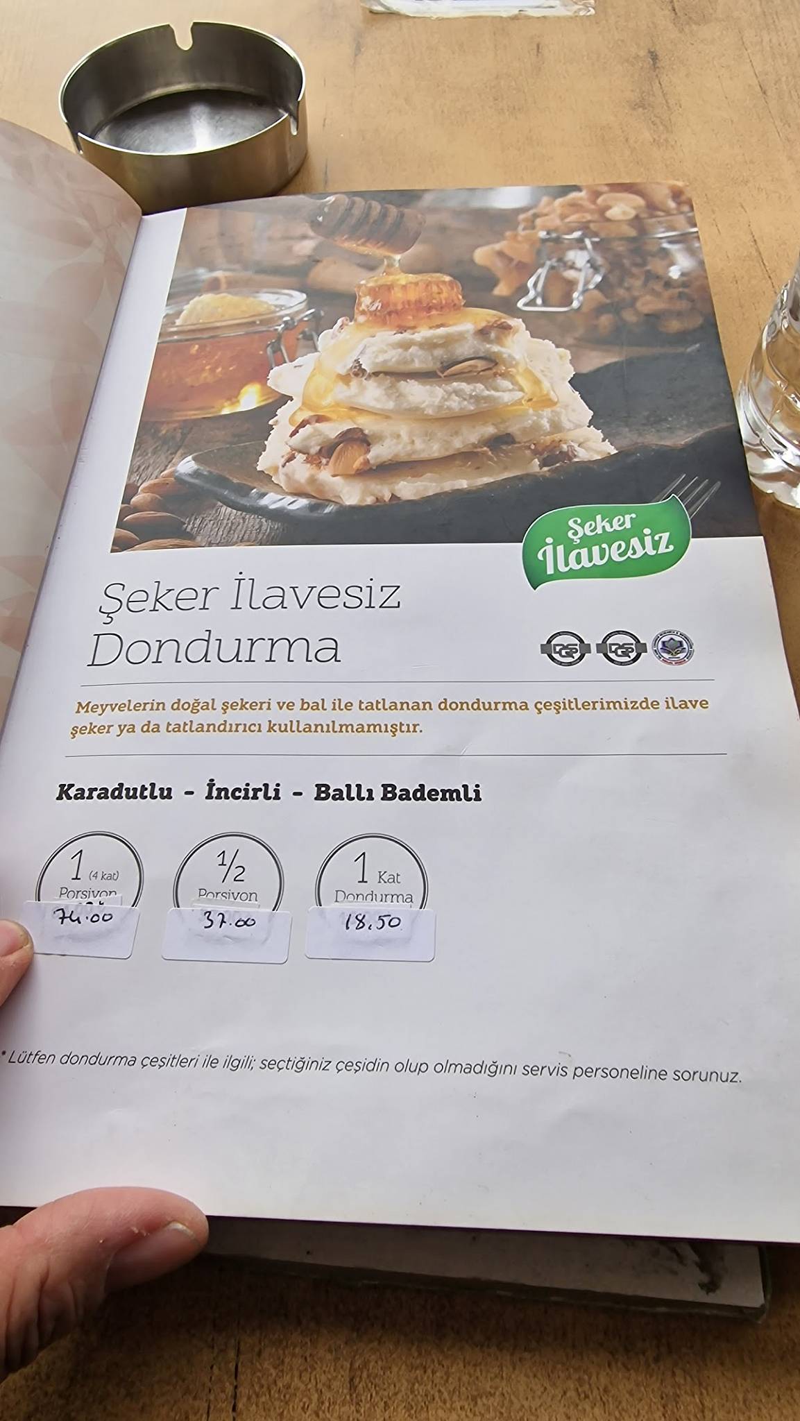 Menu au Mado café, Edirne, Saraçlar Cd. No:2 D:36