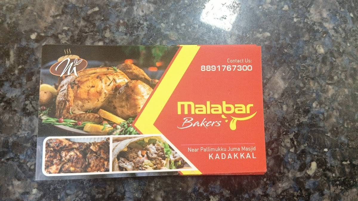 Menu at Malabar Bakers, Kadakkal