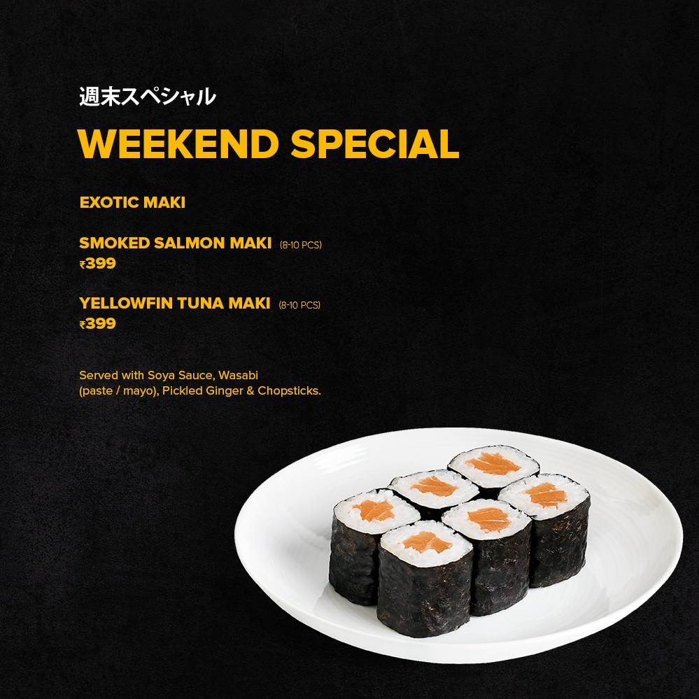 Menu at Teri Maki Sushi, Mangaluru, Near Sanghaniketan