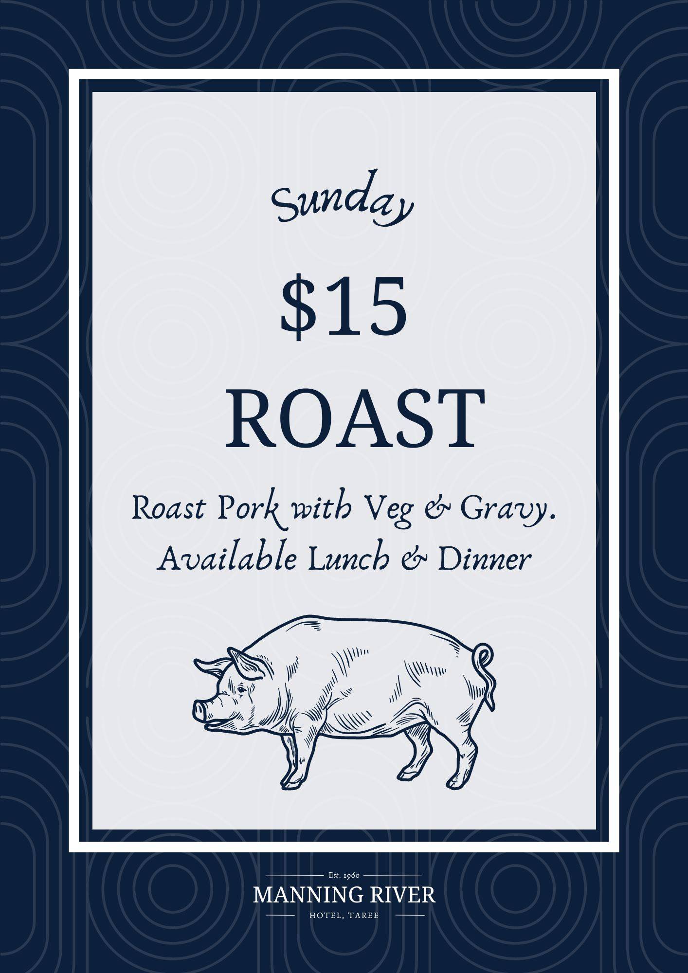 Menu at Manning River Hotel pub & bar, Taree