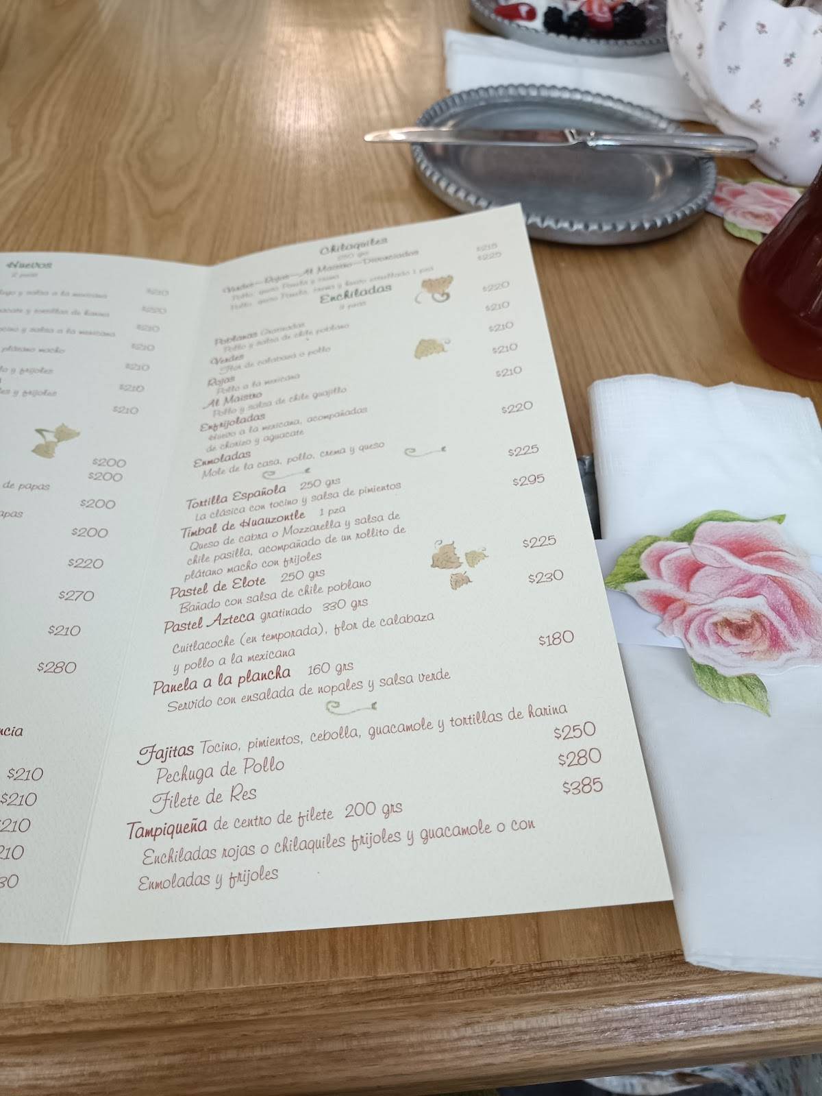 Carta de MAQUE café, Ciudad de México, Calle Ozuluama 4