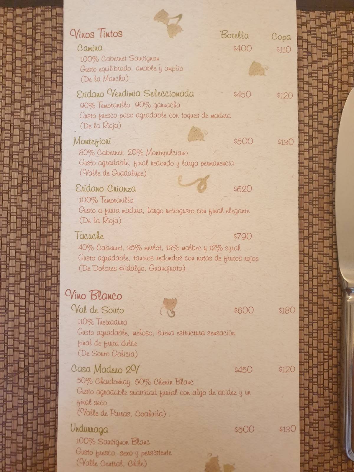 Carta de MAQUE café, Ciudad de México, Calle Ozuluama 4