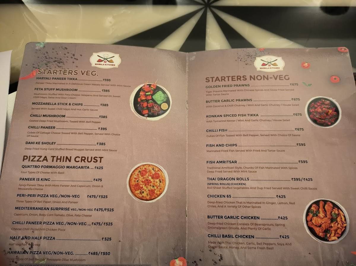 Menu at Masala Kitchen Restaurant in Preet Vihar, Delhi