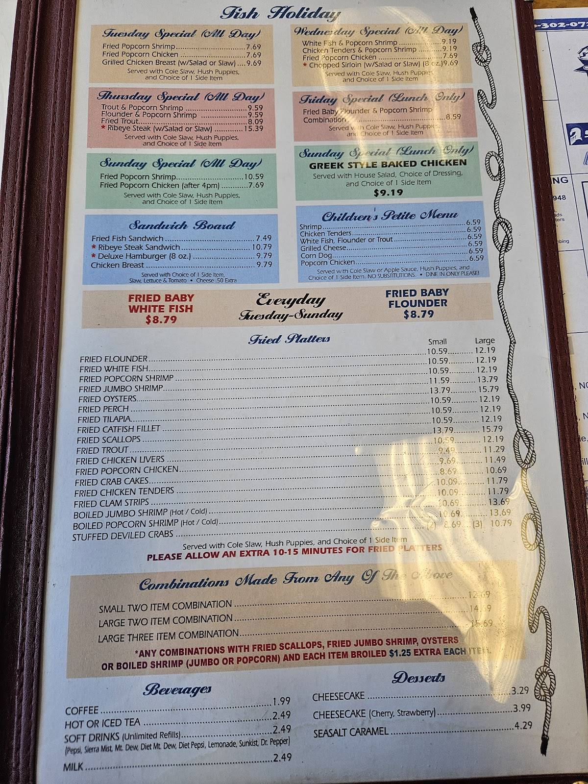 Menu at Mayflower Seafood Restaurant, Madison