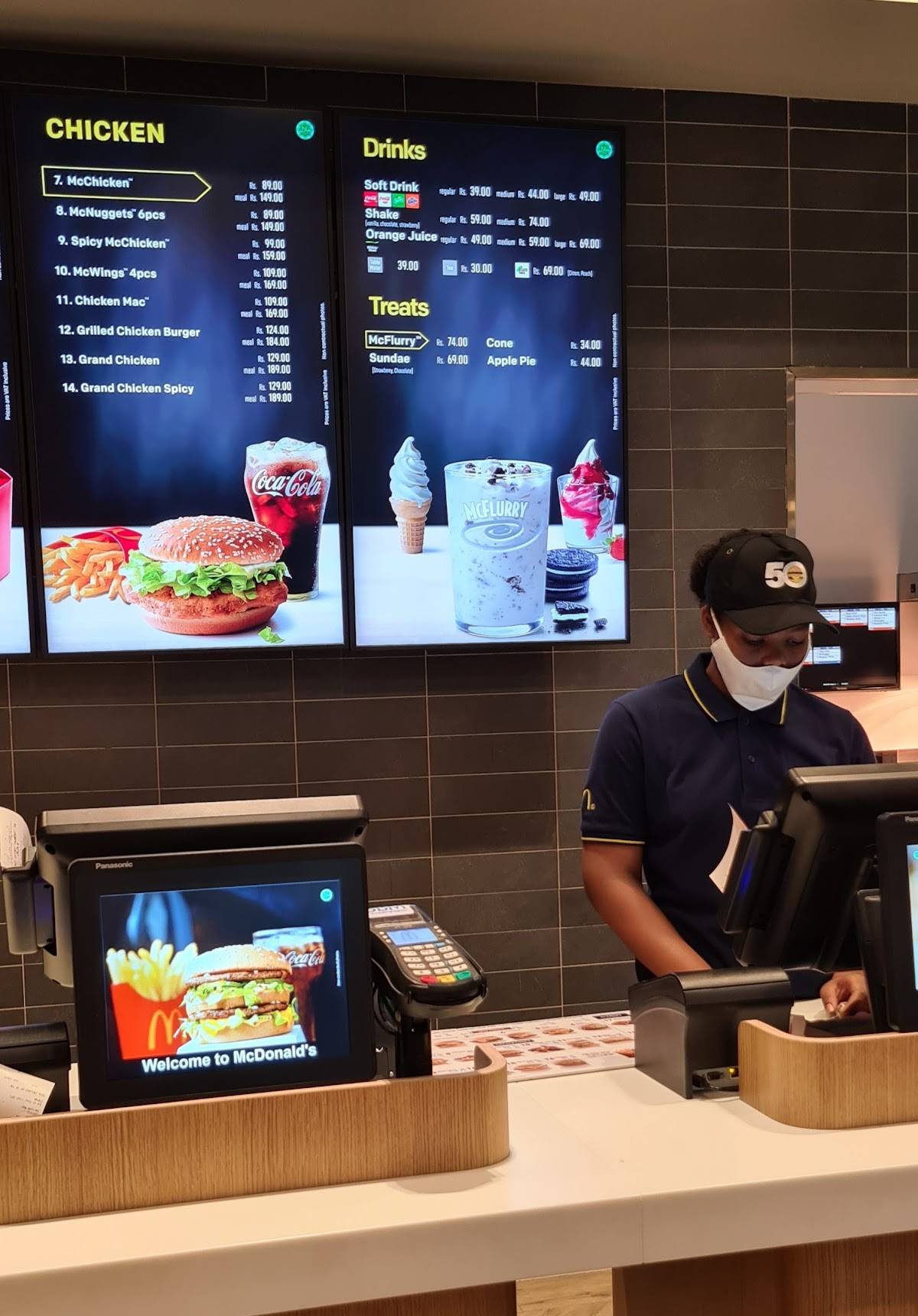 Menu at McDonald's Beau Bassin restaurant, Beau Bassin-Rose Hill