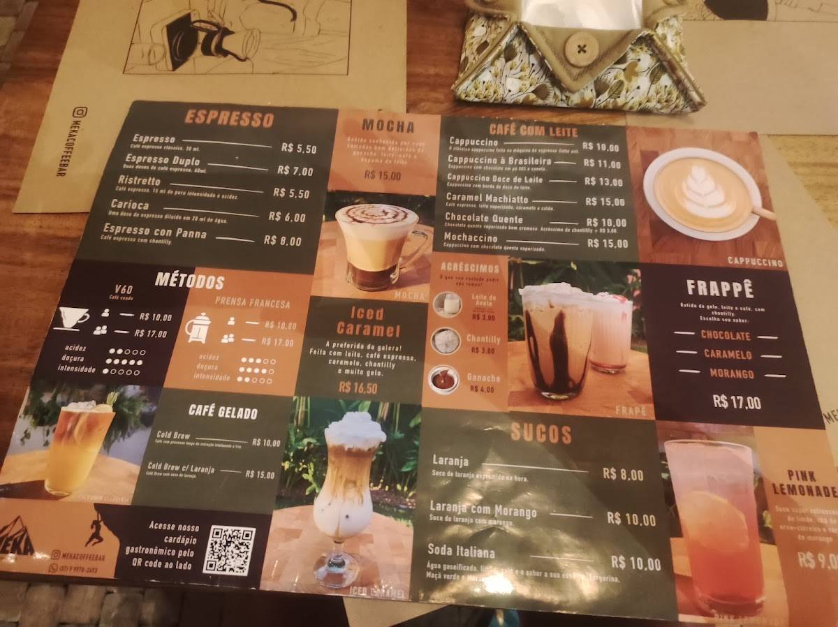 Menu em Meka Coffee Bar, Pará de Minas