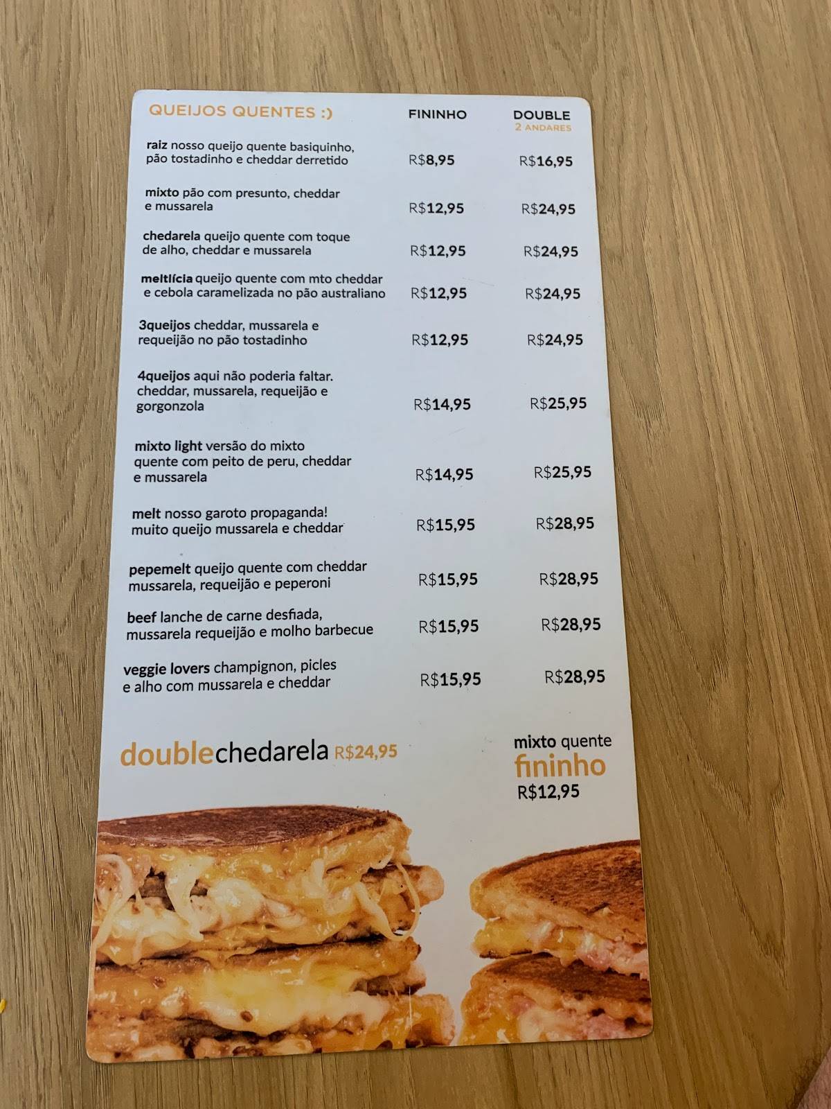 Carta del restaurante Melt lanches fora do comum - Vila Madalena, São ...