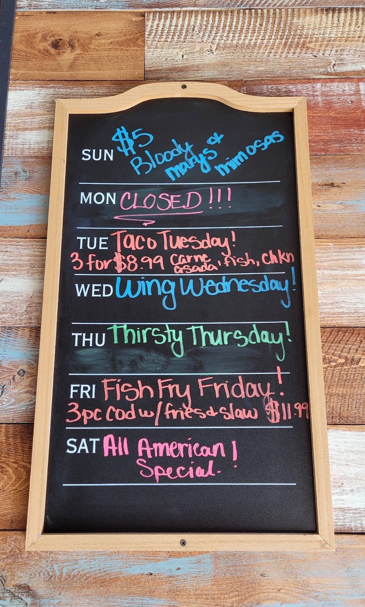 Menu at Old School Grub/ OSG Cafe, Mesa, E Main St