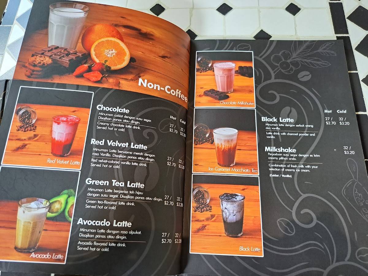 Menu at Metropole Coffee cafe, Yogyakarta