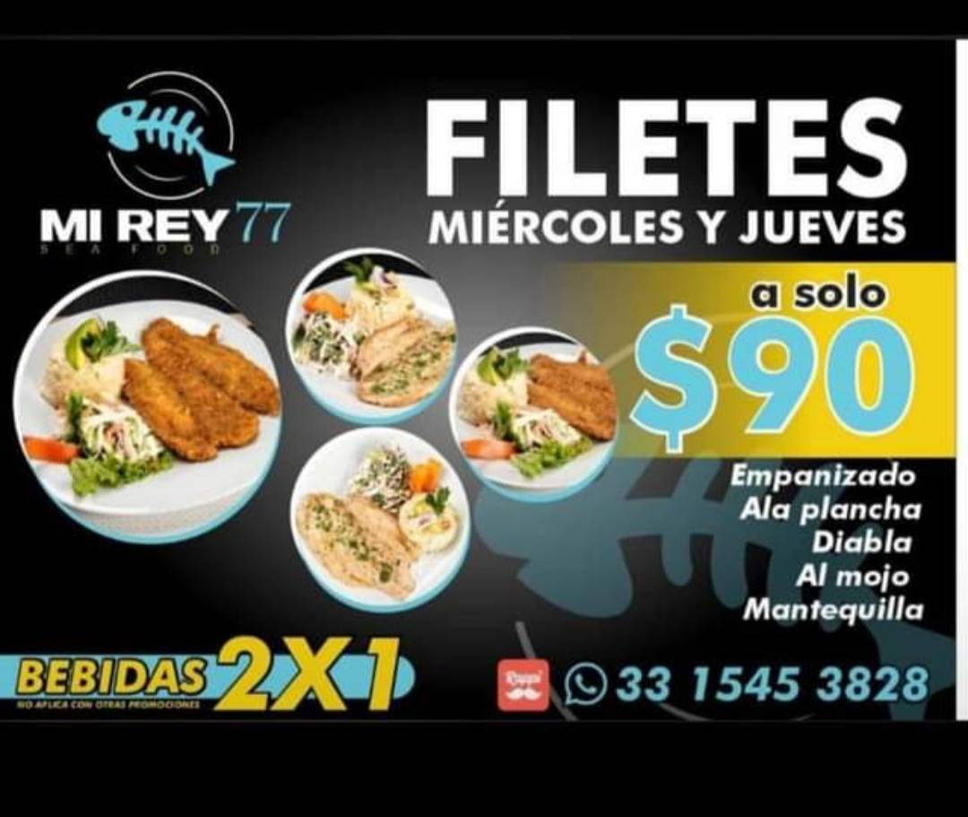 Carta del restaurante Mi Rey 77, Guadalajara