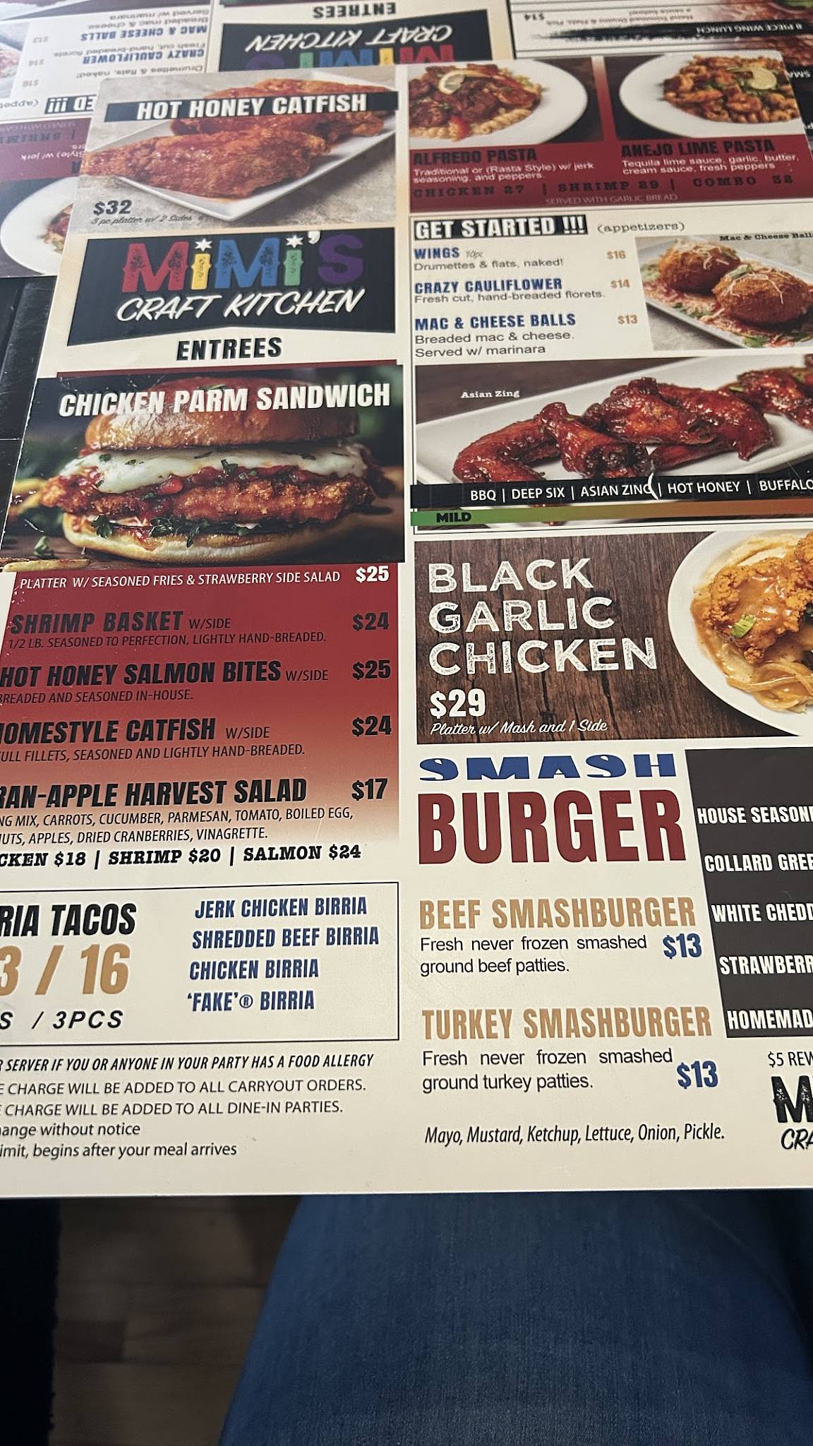 Menu at MiMi's Craft Kitchen fast food, Chicago