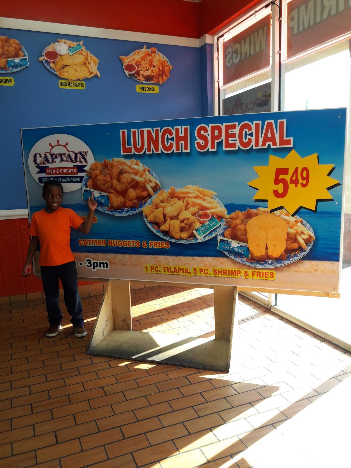 Menu at Captain Fish & Chicken restaurant, Miami Gardens