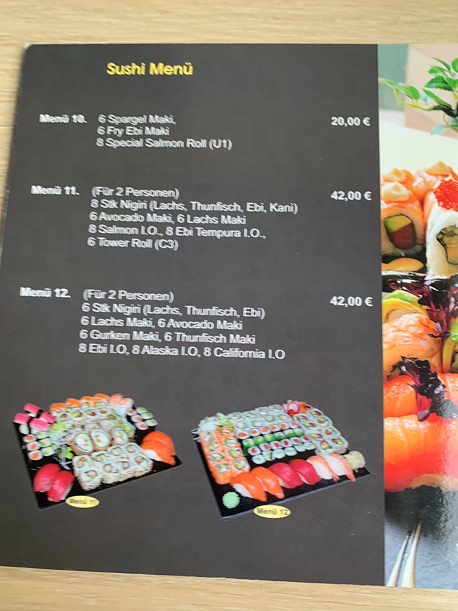 Speisekarte von Miss Vietnam restaurant, Bayreuth