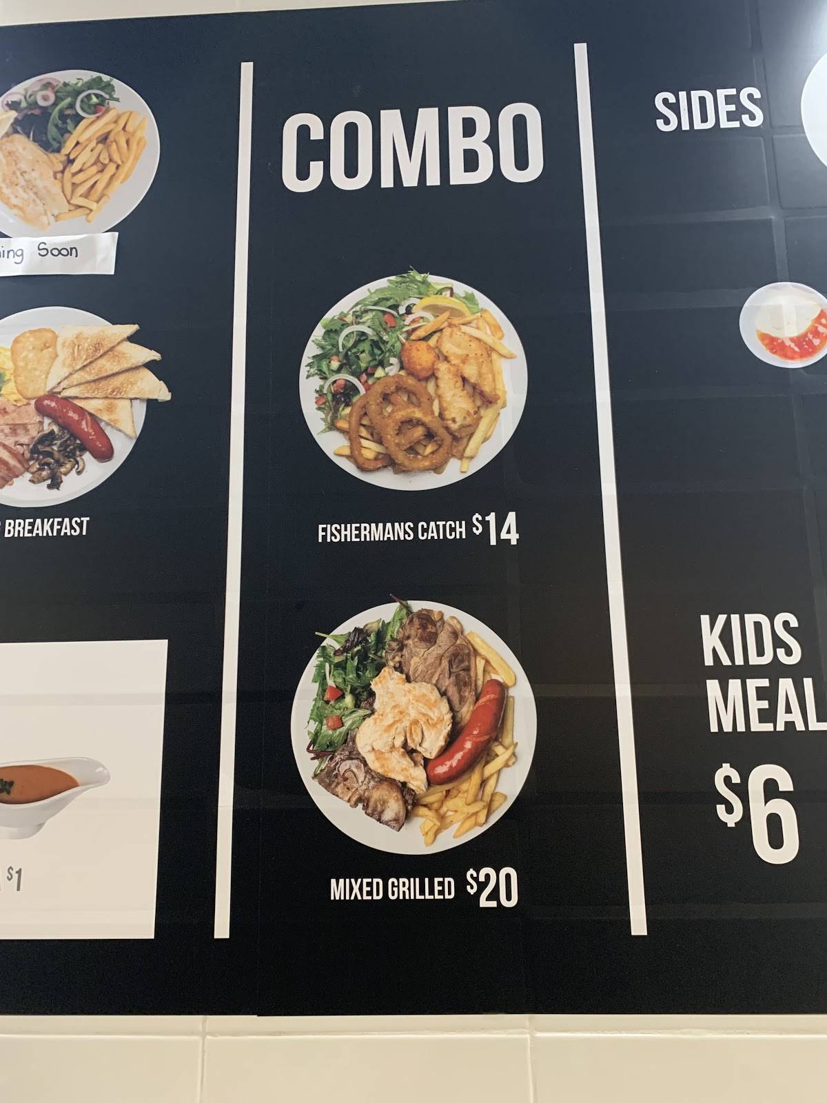 Menu at Mr B Eatery restaurant, Campbelltown