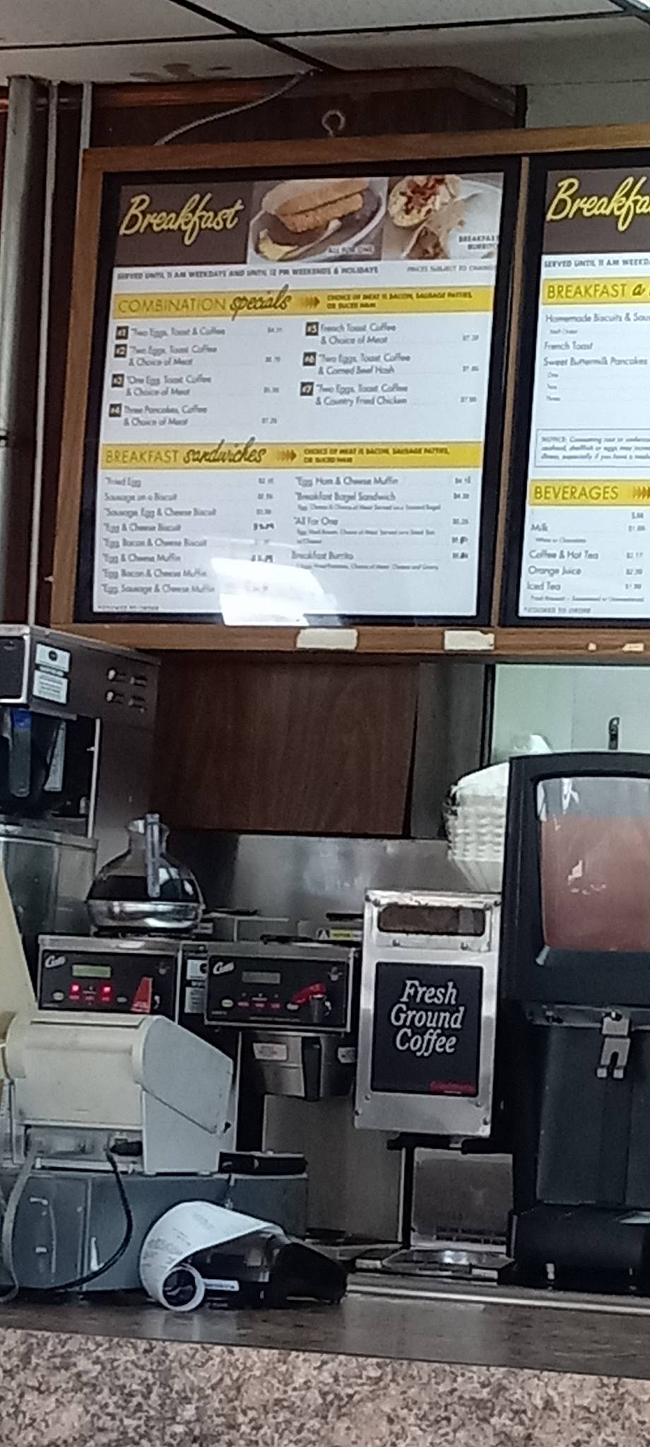 Menu at Mr. Don's Restaurant, Springfield
