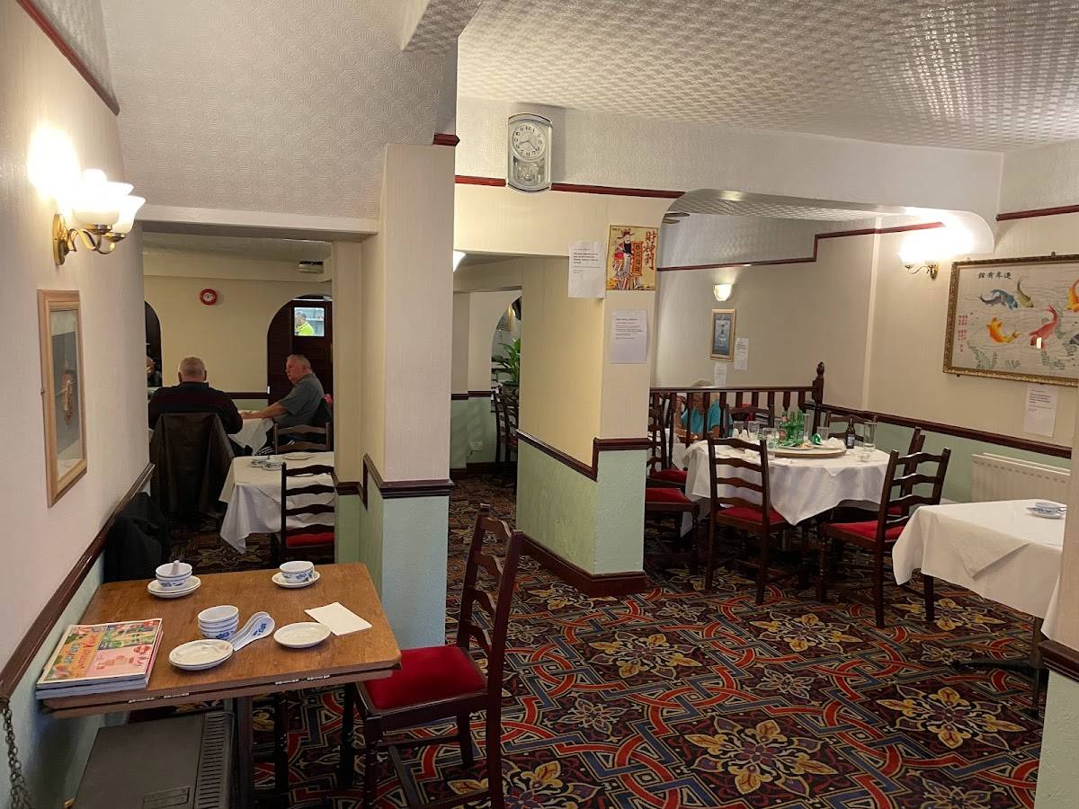 Menu at Mr Wong's restaurant, Redcar