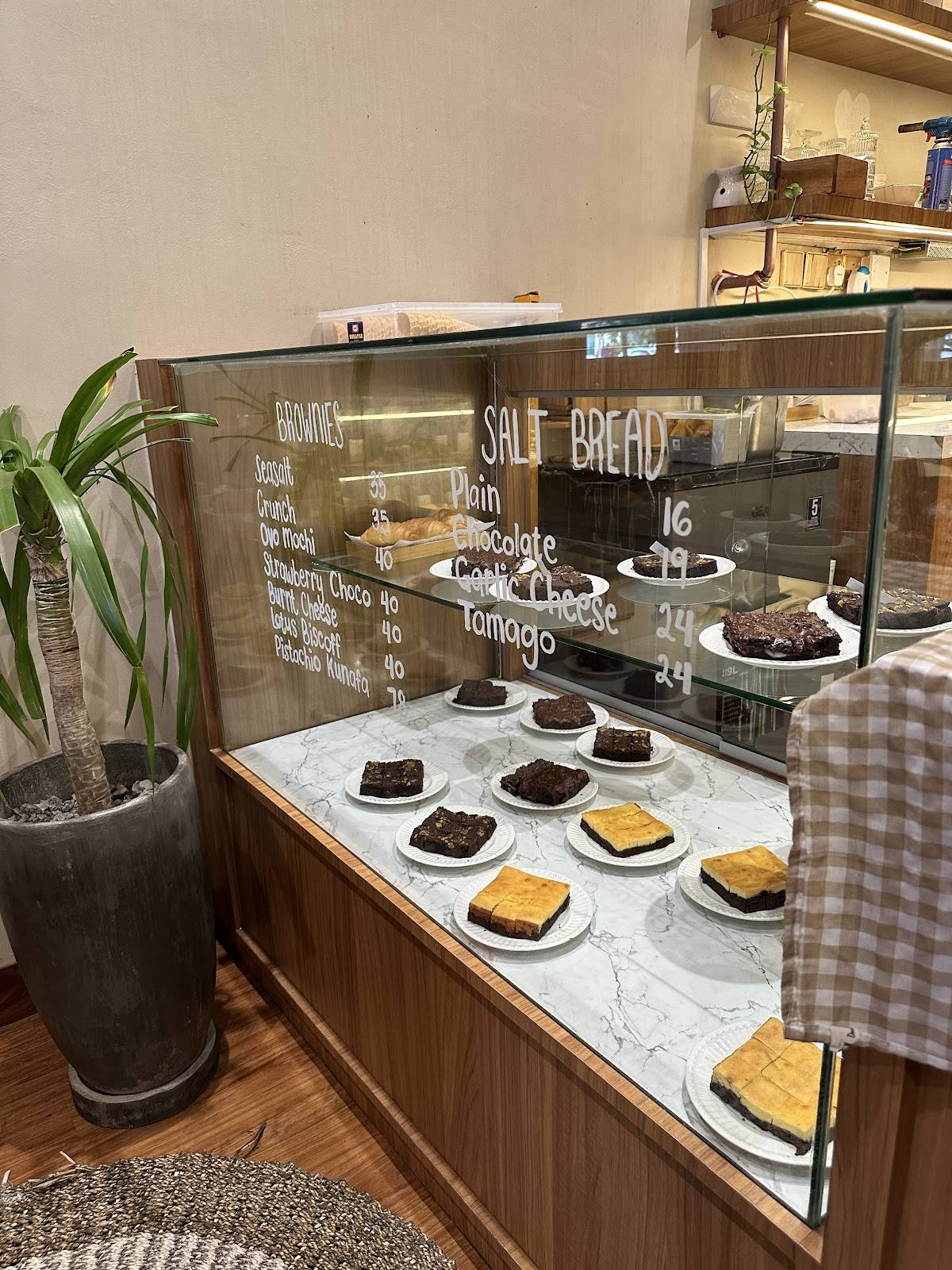 Menu at Mula Patisserie cafe, Batam