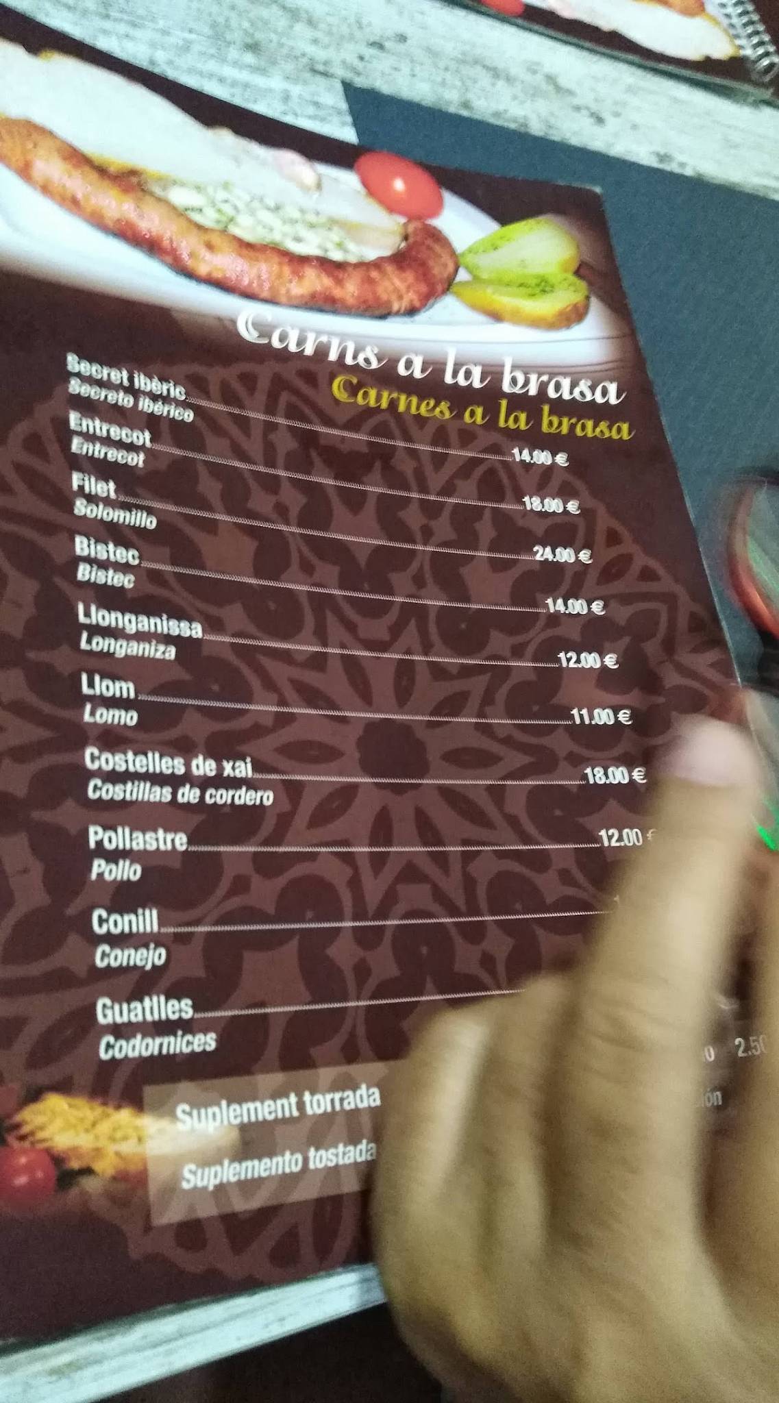 Carta del pub y bar Museu del Jamón El Magdaleno, Reus