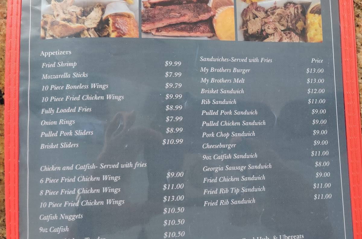Menu at My Brothers Bbq, Port St. Lucie