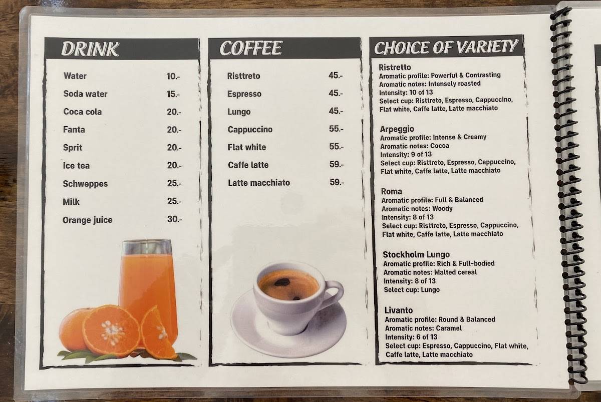 Menu at My Restaurant, Hua Hin