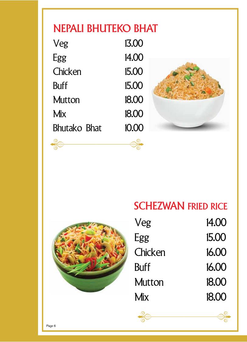 Menu at NEPALI TOWN RESTAURANT (Al Zahiyah), Abu Dhabi
