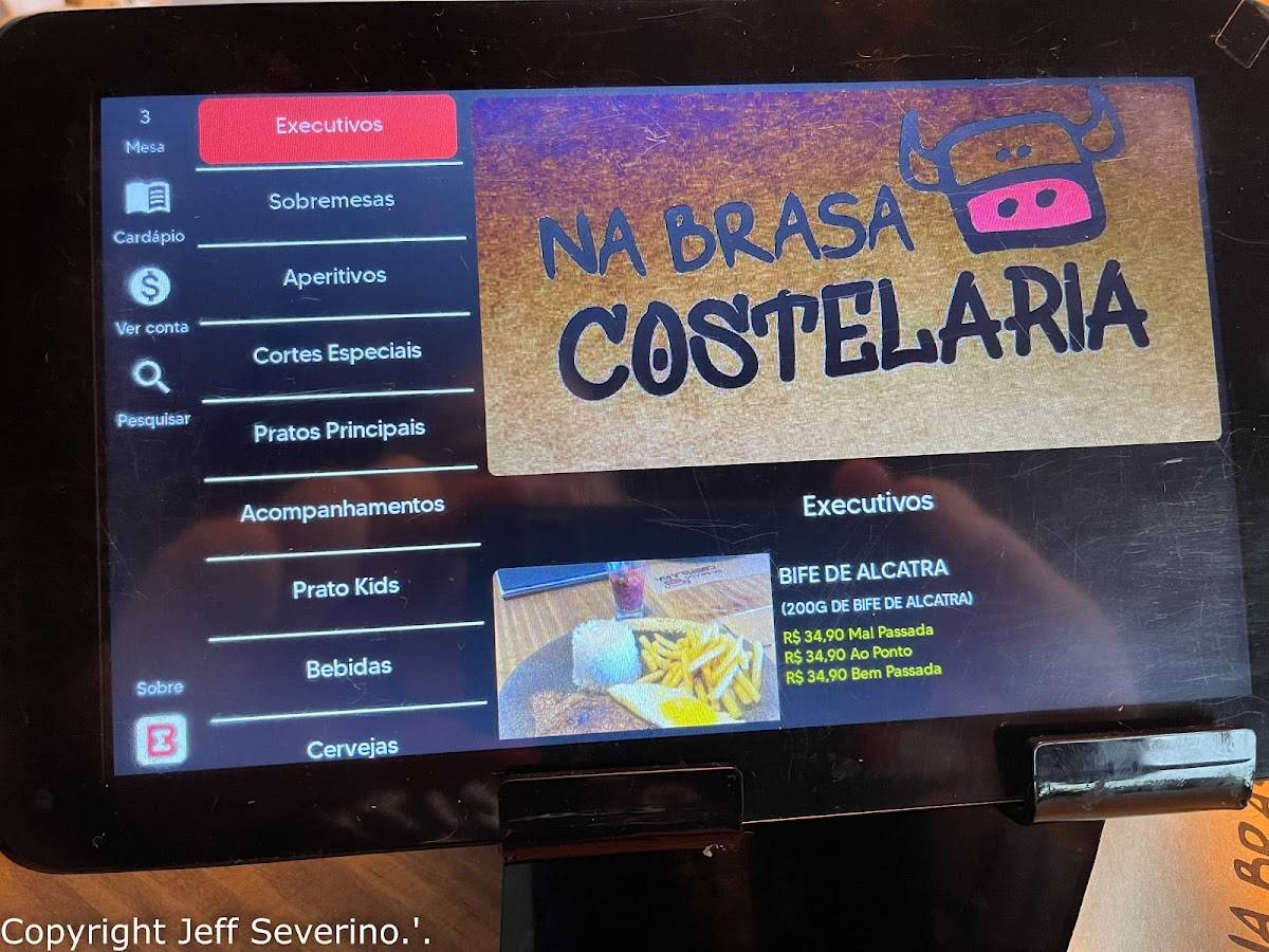 Menu em Na Brasa restaurante, Florianópolis, R. Des. Pedro Silva