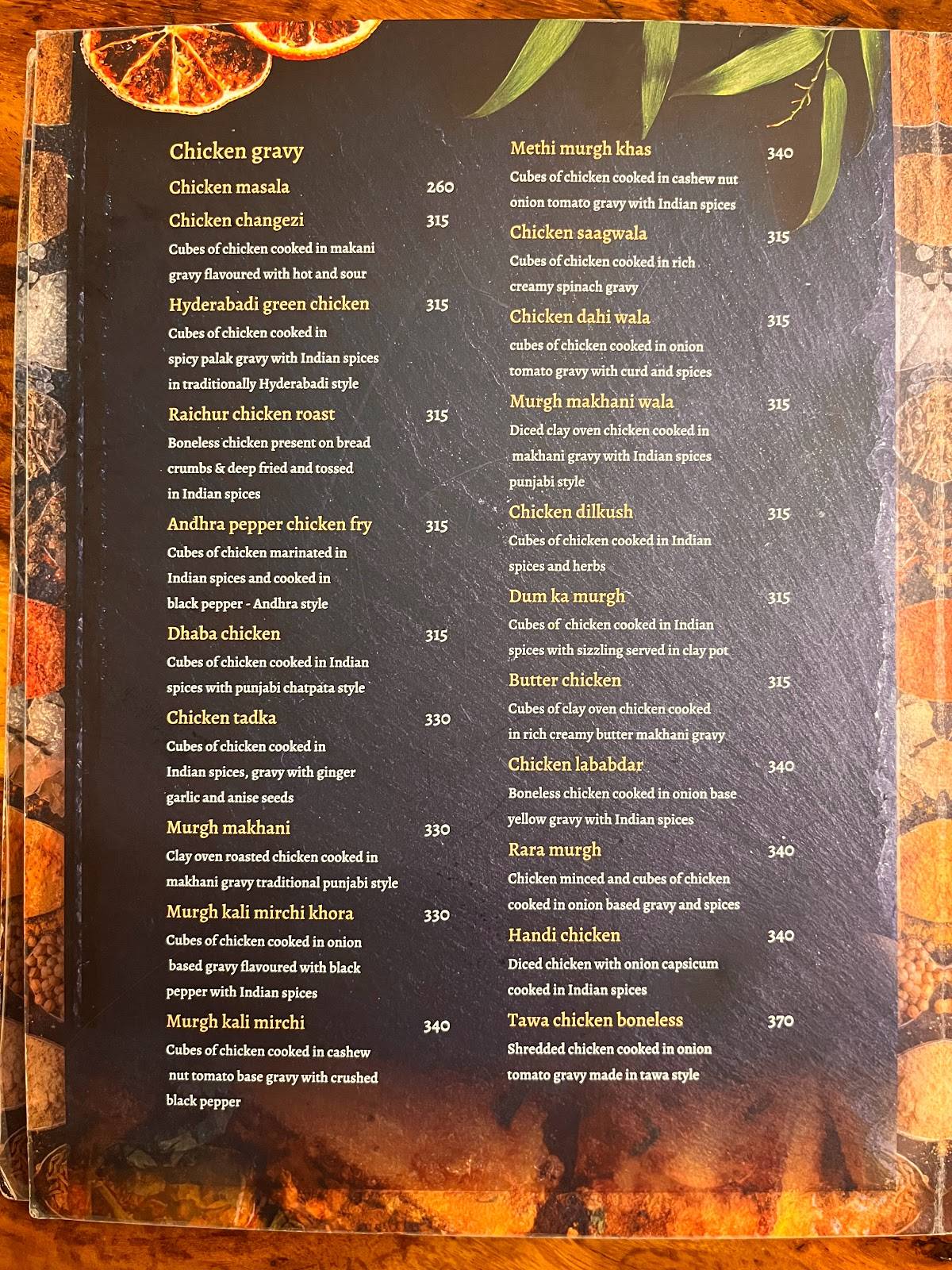 Menu at THE KITCHEN GARDEN, Nandyal