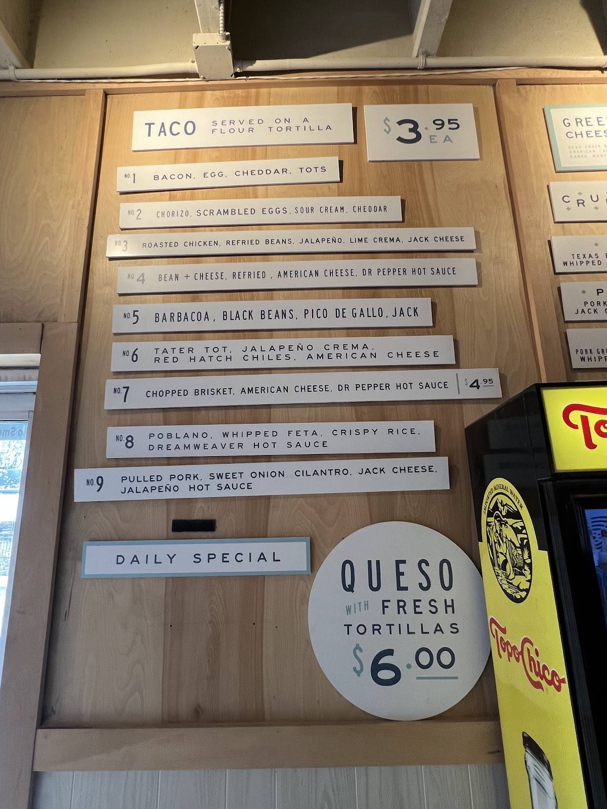 Menu at Redheaded Stranger restaurant, Nashville
