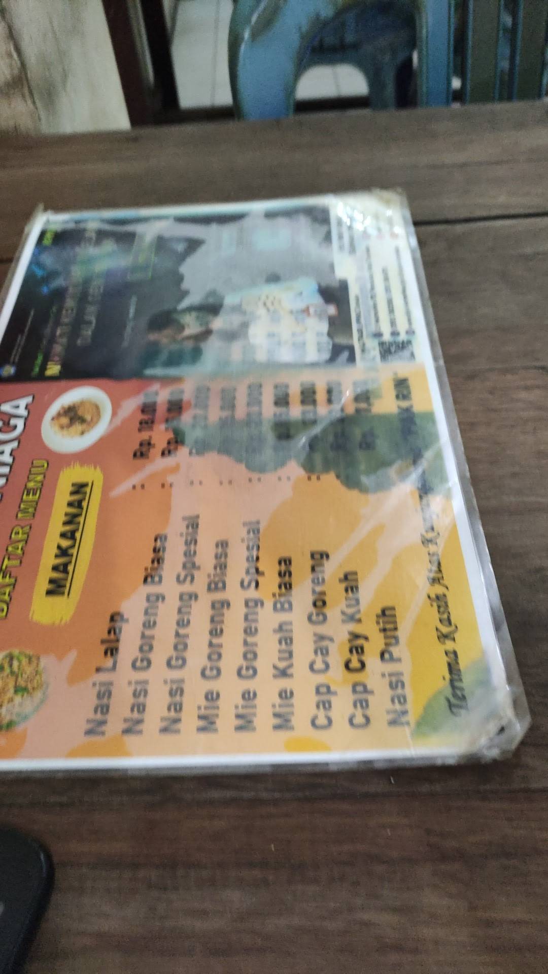 Carta del restaurante Nasi Lalap Niaga I, Tarakan