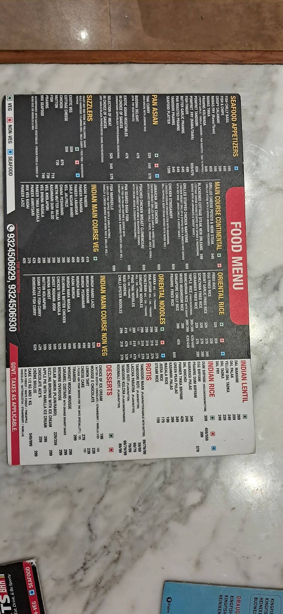 Menu at SAZiO - The Lounge & Sports Bar, Sanpada, Navi Mumbai, Gr ...