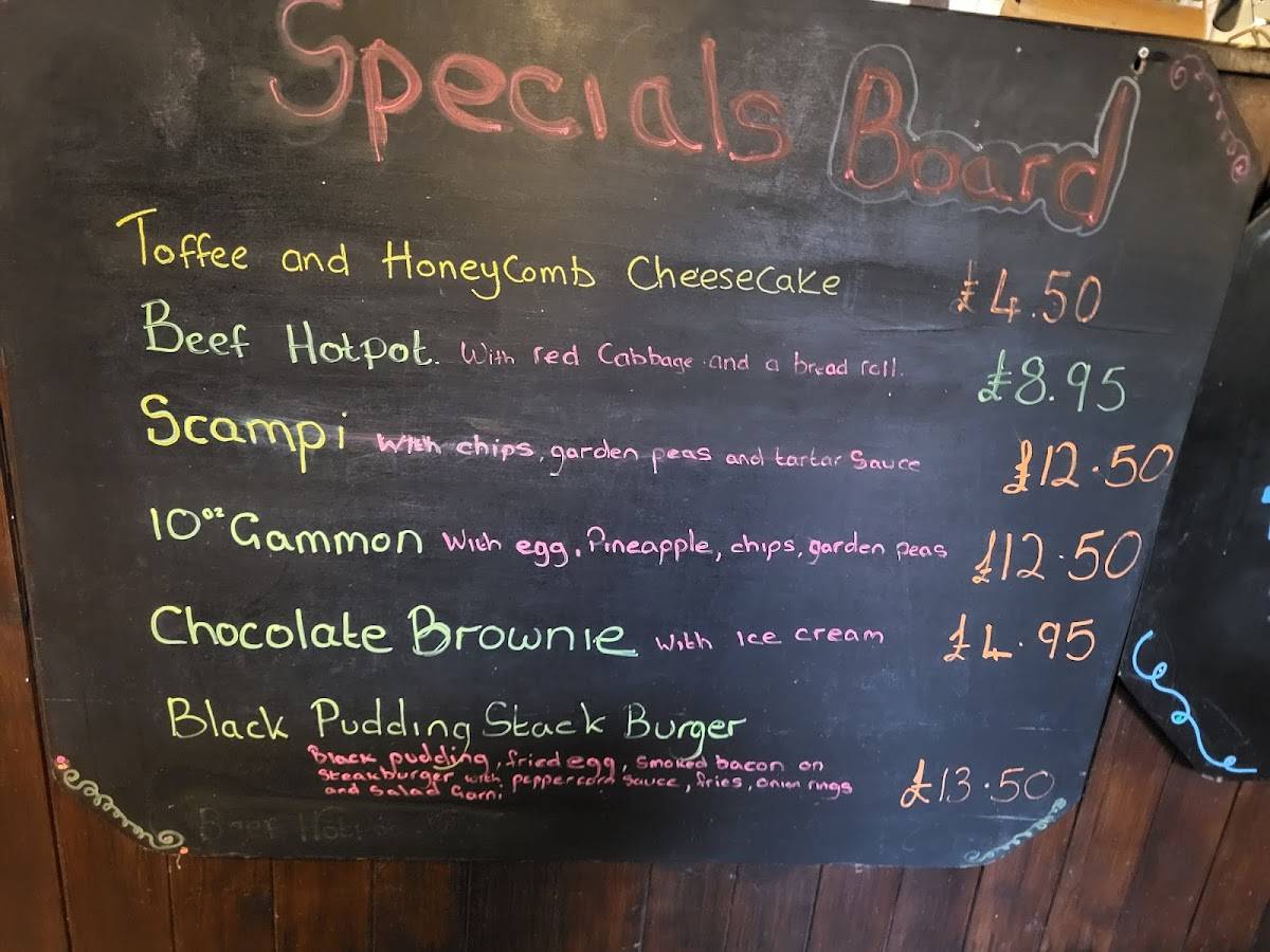 Menu at Navigation Inn pub & bar, Whaley Bridge