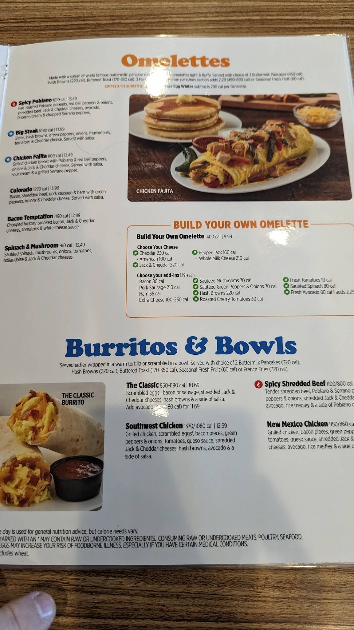 Menu at IHOP restaurant, New Berlin