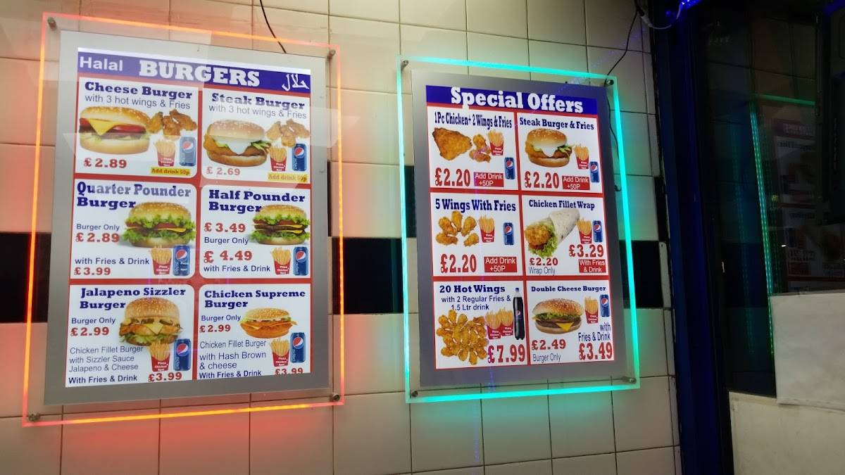 Menu at New Chicken Point fast food, Ilford