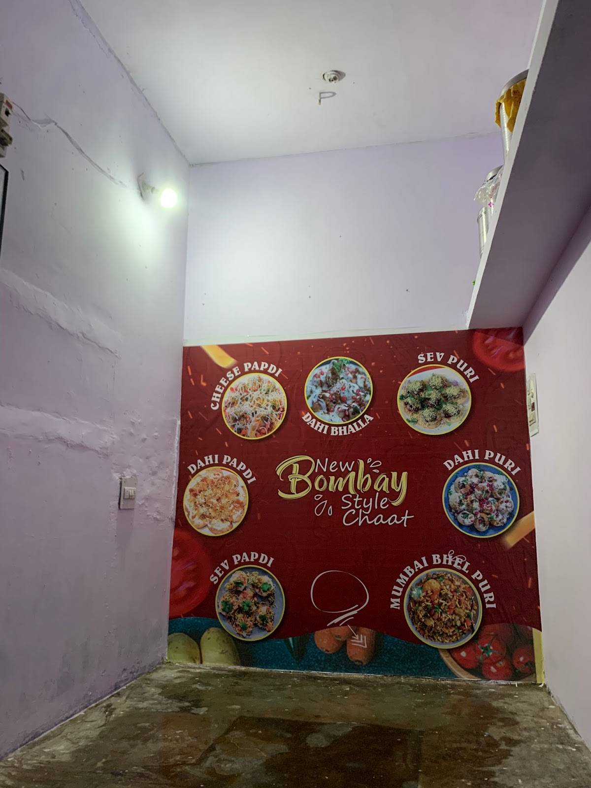 Menu at New bombay style Chaat vala, Mankuwa