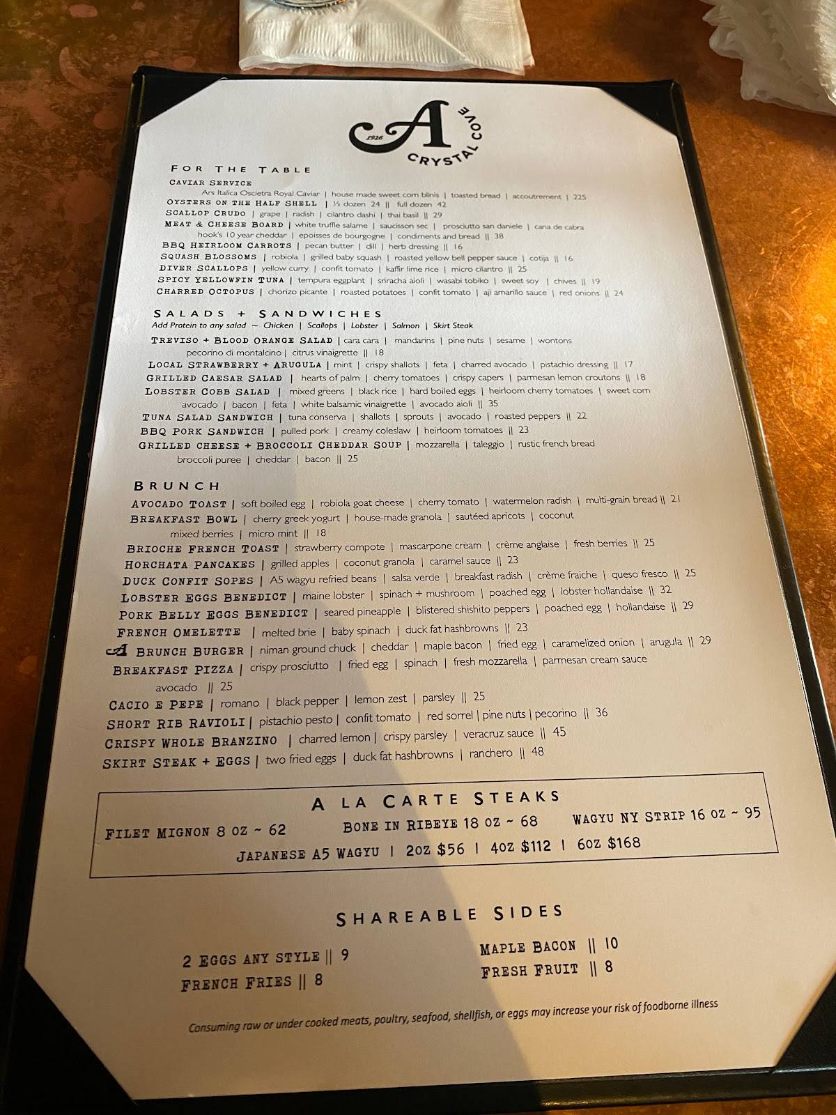 Menu at Javier's Restaurant - Newport Beach, Newport Beach