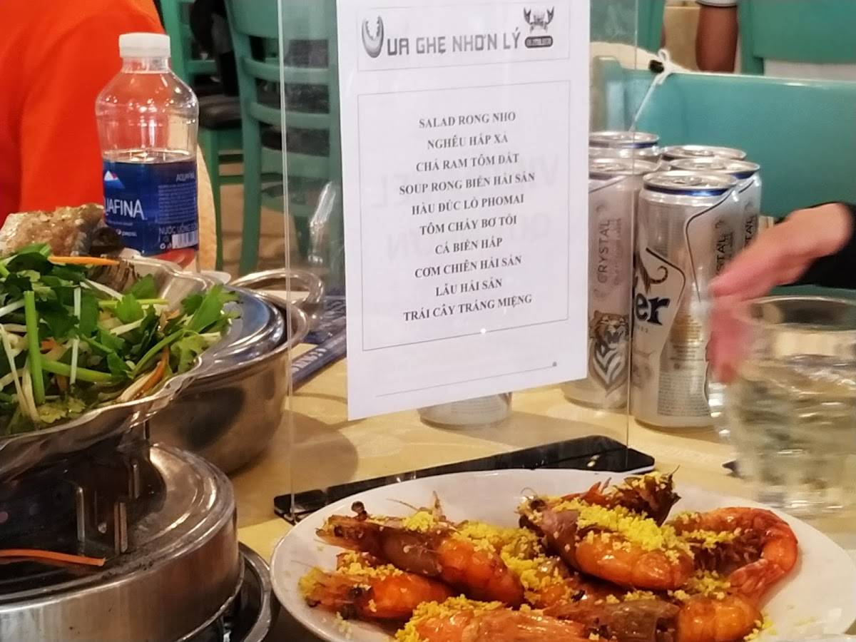 Menu at Nhà hàng hải sản Leng Keng 2 restaurant, Qui Nhơn