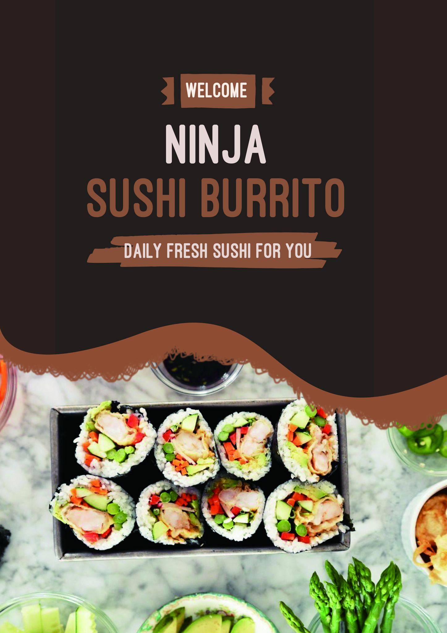 Menu at Ninja Sushi Burrito - Allenstown restaurant, Allenstown
