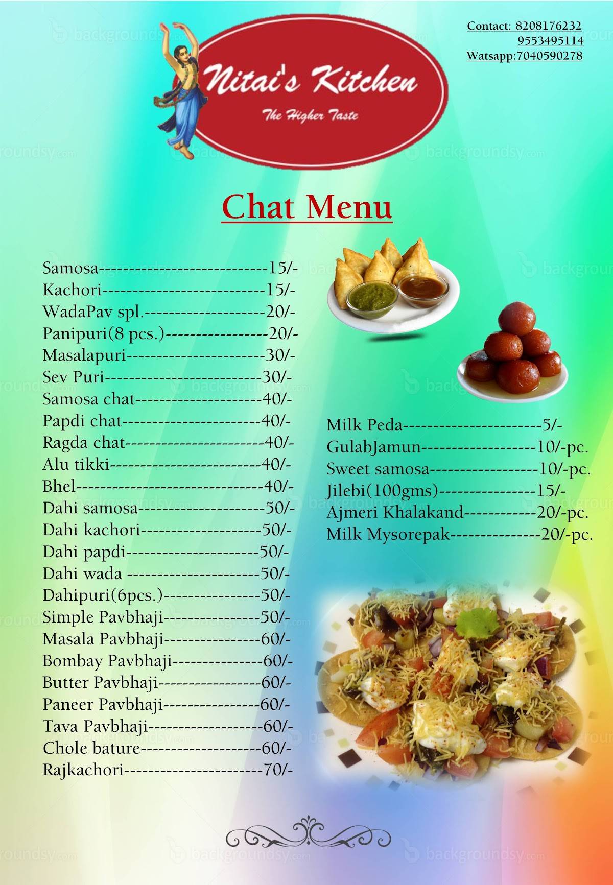 Menu at Nitai's Kitchen, Hyderabad