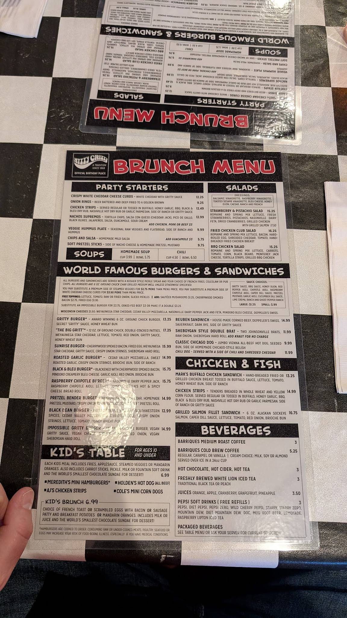 Menu at Nitty Gritty-Sun Prairie pub & bar, Sun Prairie, 315 E Linnerud Dr