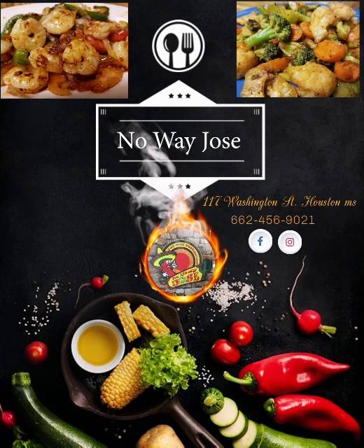 Menu at No Way Jose restaurant, Houston