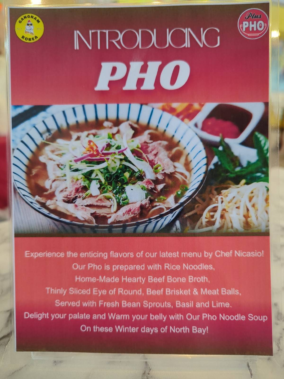 Menu at Gangnam Korea - North Bay restaurant, North Bay