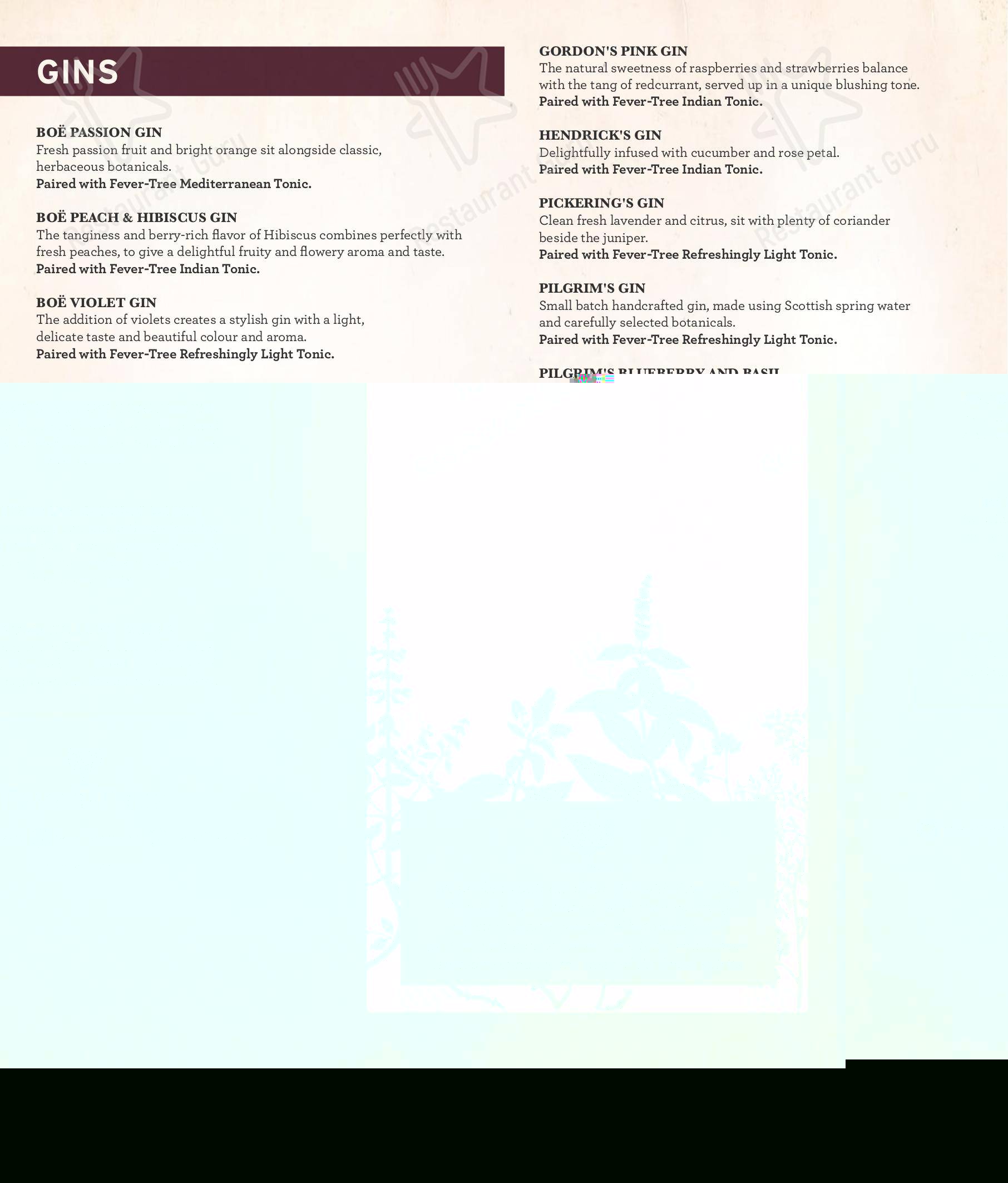 Menu at Novar pub & bar, Kirkcaldy