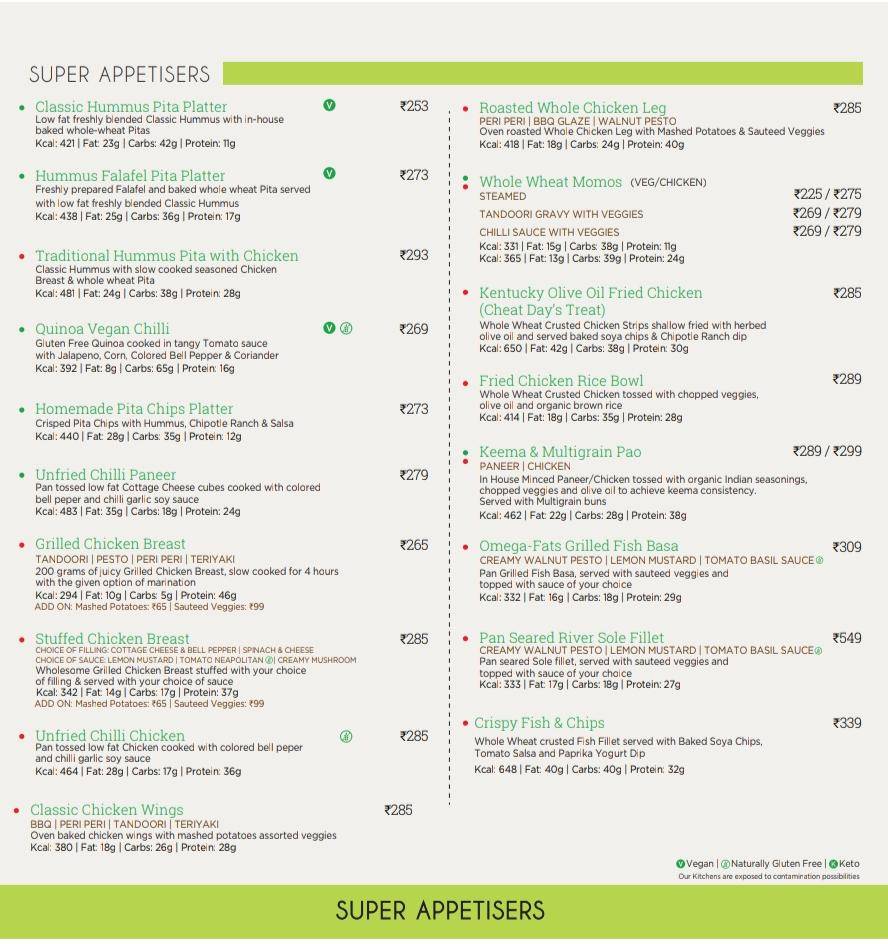 Menu at NutrioBox, Dwarka, New Delhi